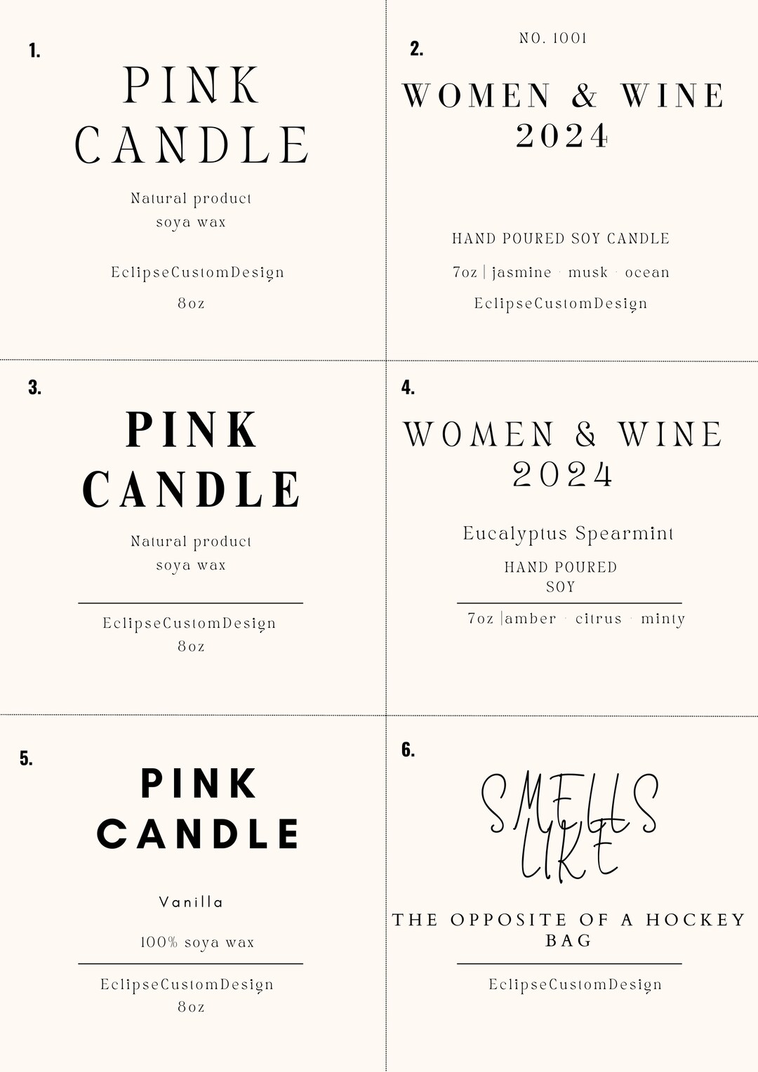 Personalized Candle Decoration Custom Candle Labels | Candle DIY ...