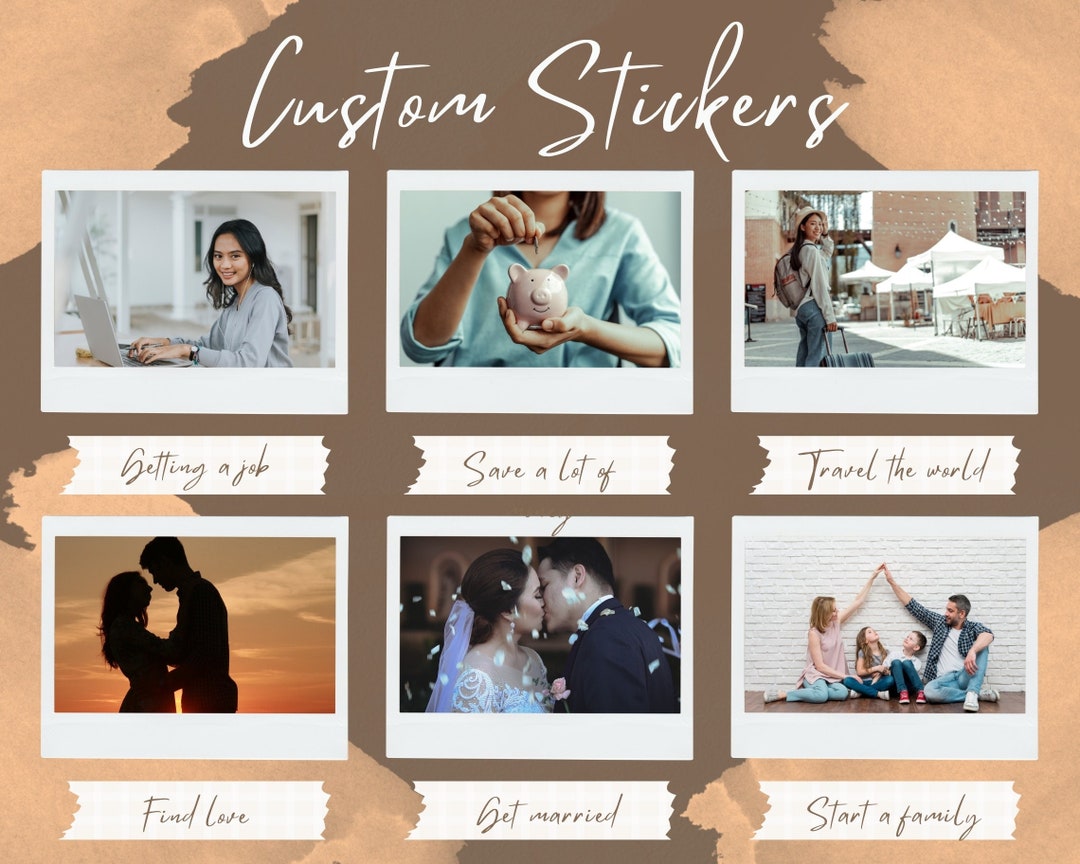 Photo Sticker, Family Photo Sticker, Custom Picture Sticker for Getting ...
