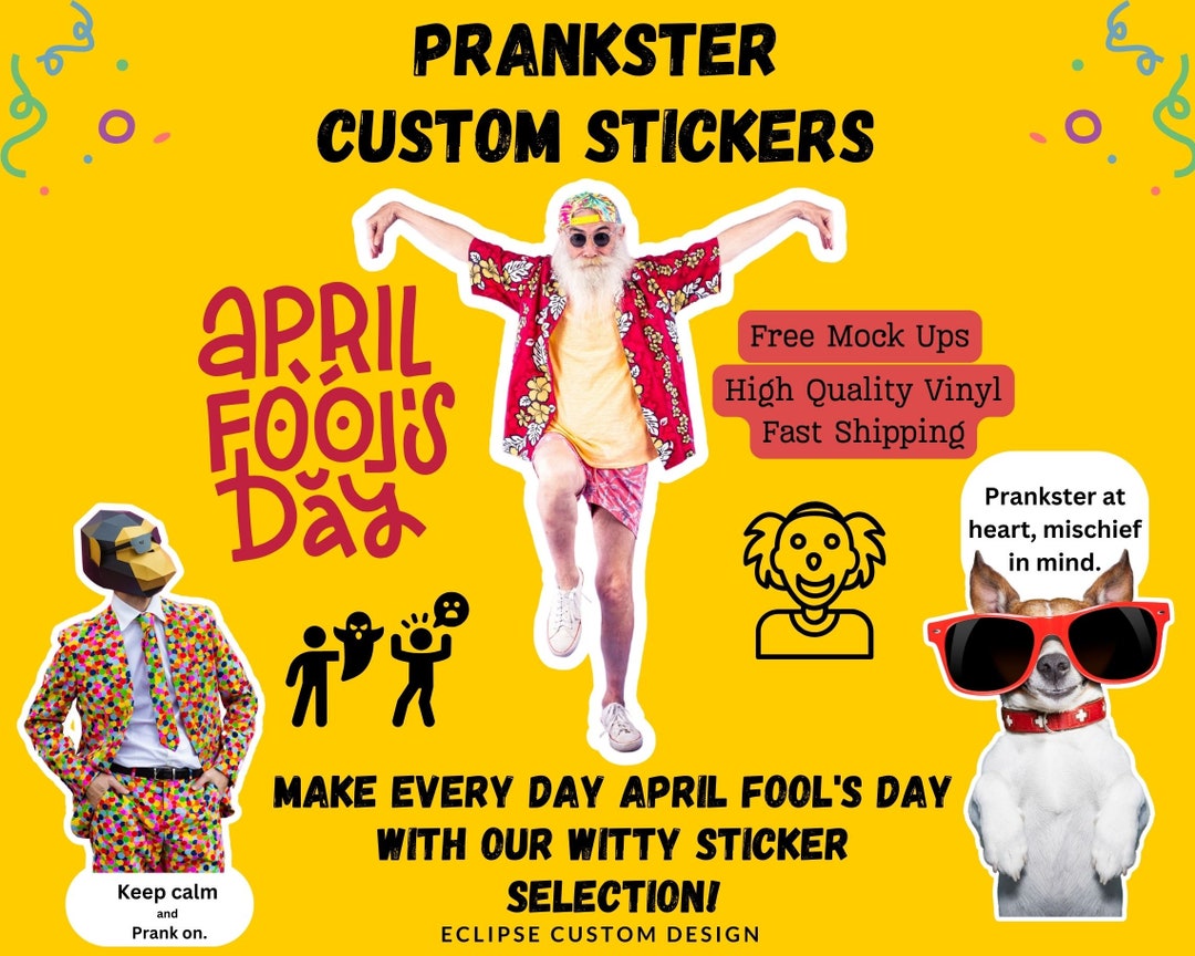 Prankster Custom Stickers Matte or Glossy , Square or Round ...