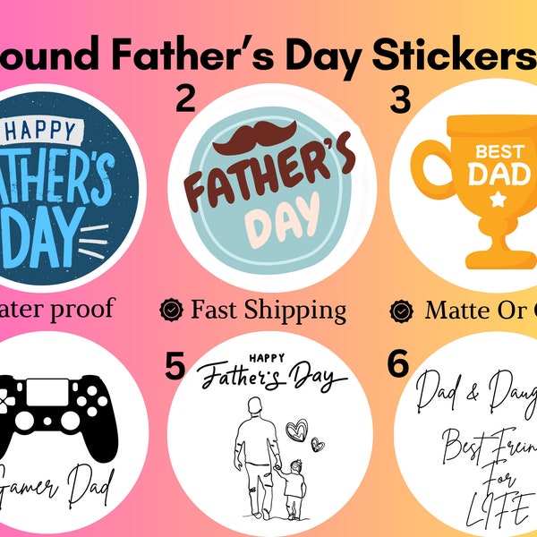 Personalized Daughter and Father Stickers - Etsy