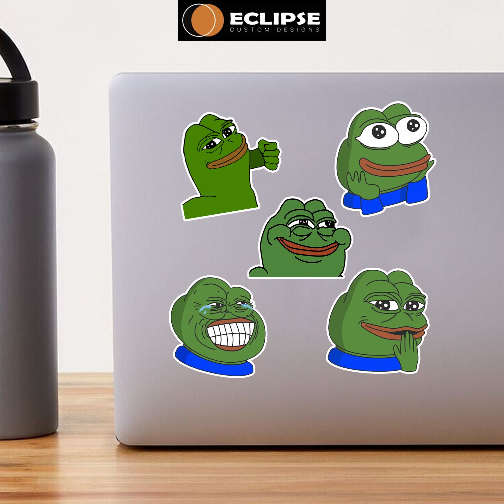 Frog Meme Sticker Pepe Fren Meme Sticker Motivational - Etsy