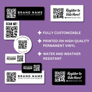 Turn Your QR Code Into Sticker for Your Business Branding Custom QR ...