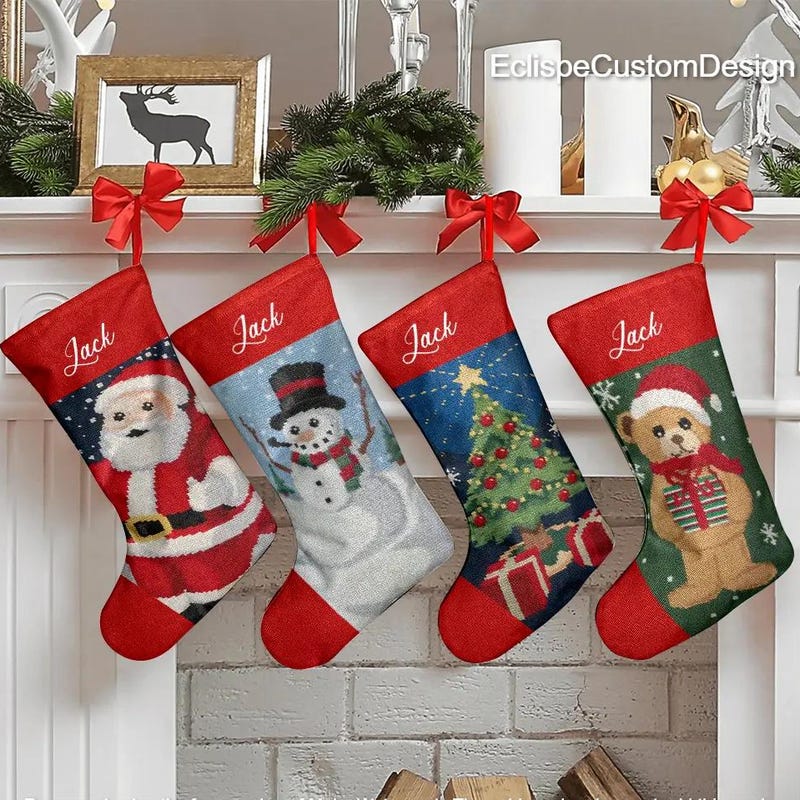 Modern Stocking - Etsy