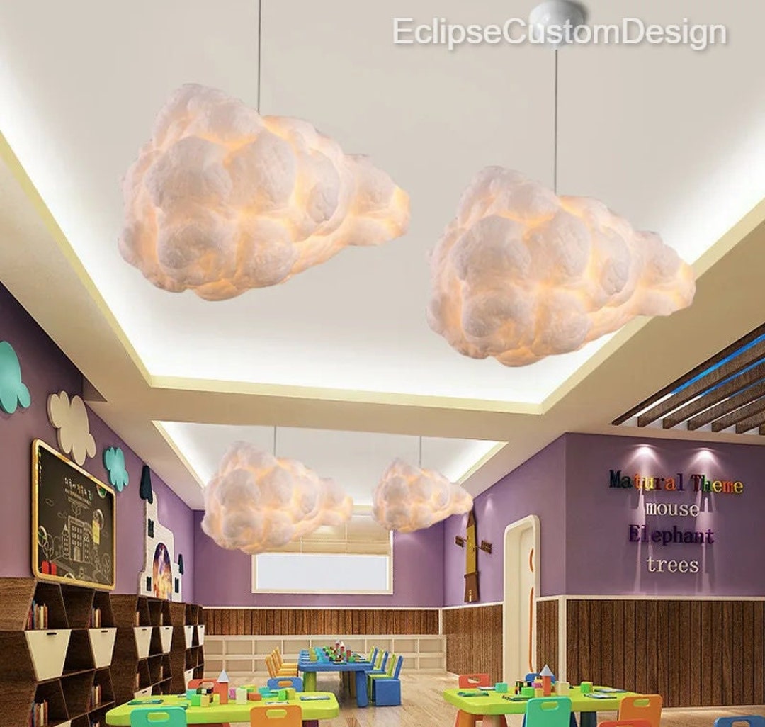 Cloud Pendant Ceiling Lamp Lighting for Nursery Bedroom Kitchen Living ...