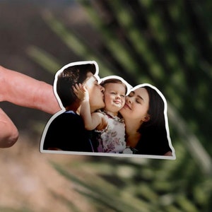 Photo Sticker, Family Photo Sticker, Custom Picture Sticker, Water ...