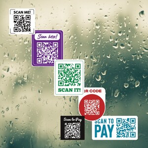 Create Your Own QR Codes Small Business Stickers Personalized Business ...