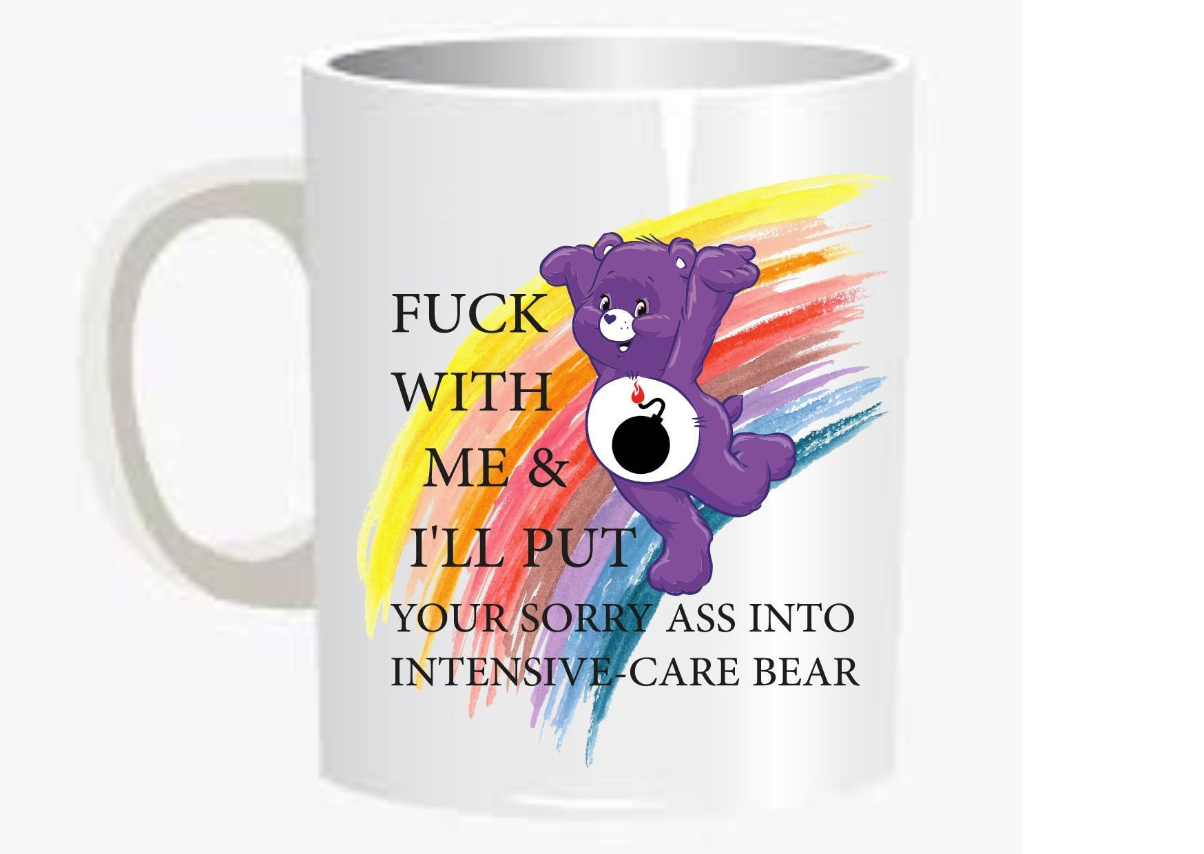 Care Bear Coffee Mugs, Adult Humour Mugs - Etsy