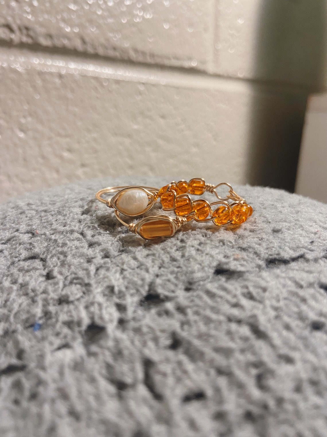 Wire Wrapped Translucent Ring, Translucent Ring - Etsy