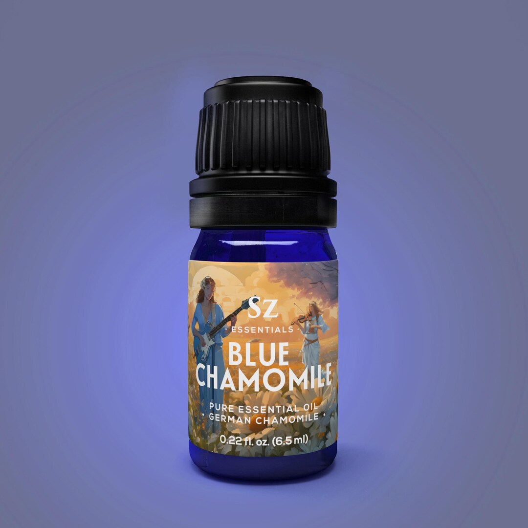 Blue German Chamomile Essential Oil - Fresh, Earthy Floral Scent (6.5ml ...