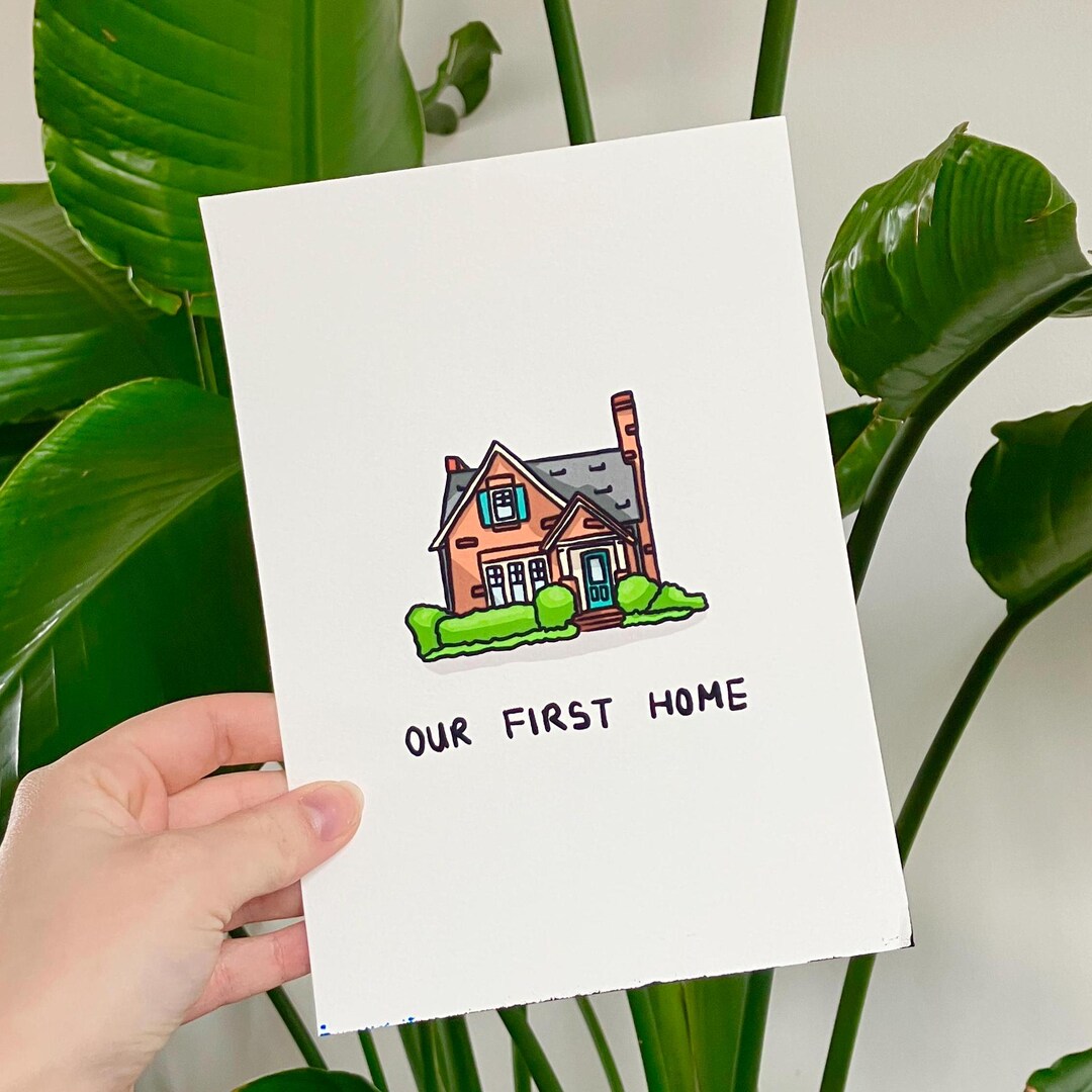 Custom Digital House Drawing, House Warming Gift, House Illustration ...