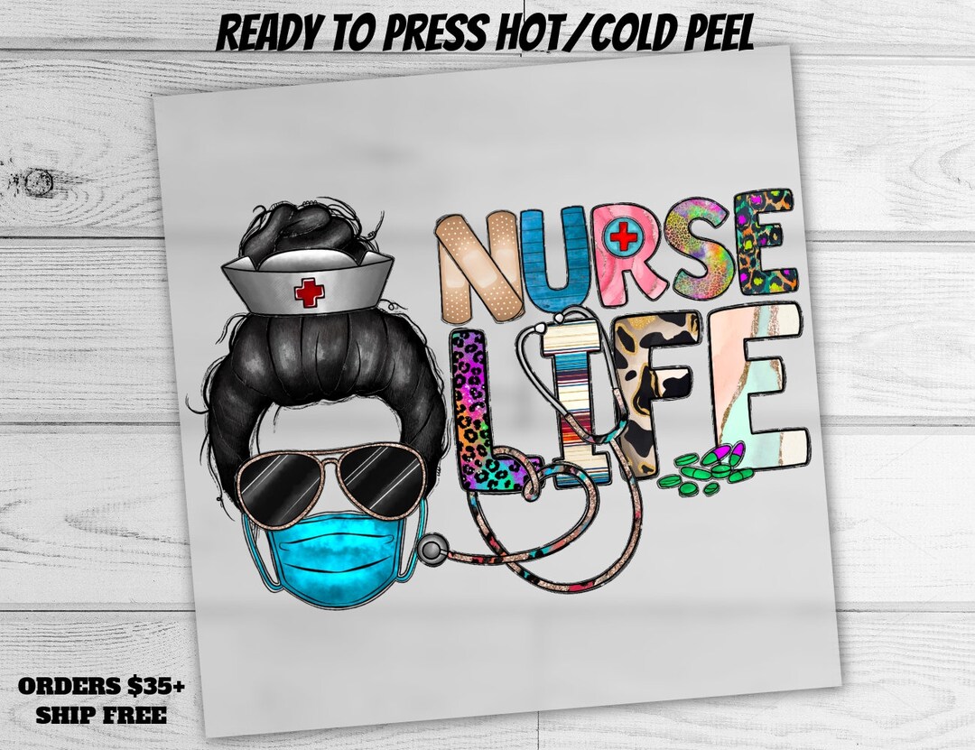 Western Nurse DTF Bundle: Nurse Hat, Stethoscope Designs, Leopard Print ...