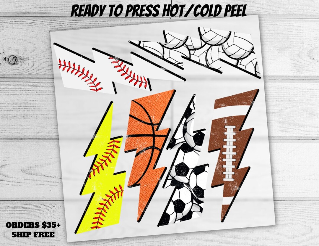 Lightning Bolt Sports Theme, All-inclusive Football, Baseball, Soccer ...