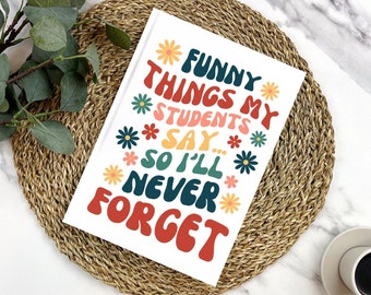 Teacher Memory Book, Teacher Appreciation Gift, Teacher Journal ...