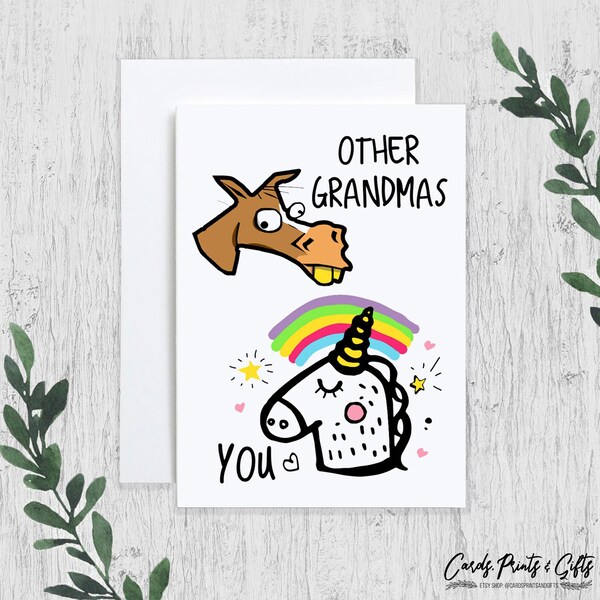 Grandma Card - Etsy