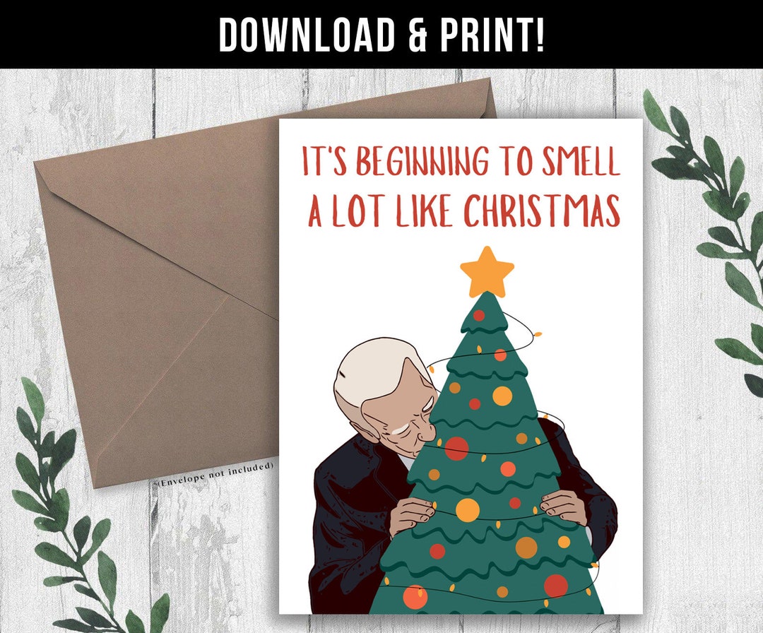 DIGITAL DOWNLOAD Funny Joe Biden Christmas Card, Hilarious Christmas ...
