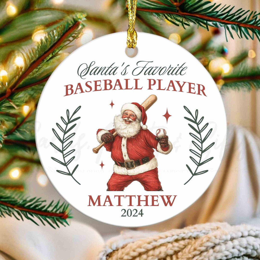 Personalized Baseball Christmas Ornament, Funny Baseball Gifts ...