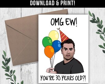 David Rose 30th Birthday - Etsy