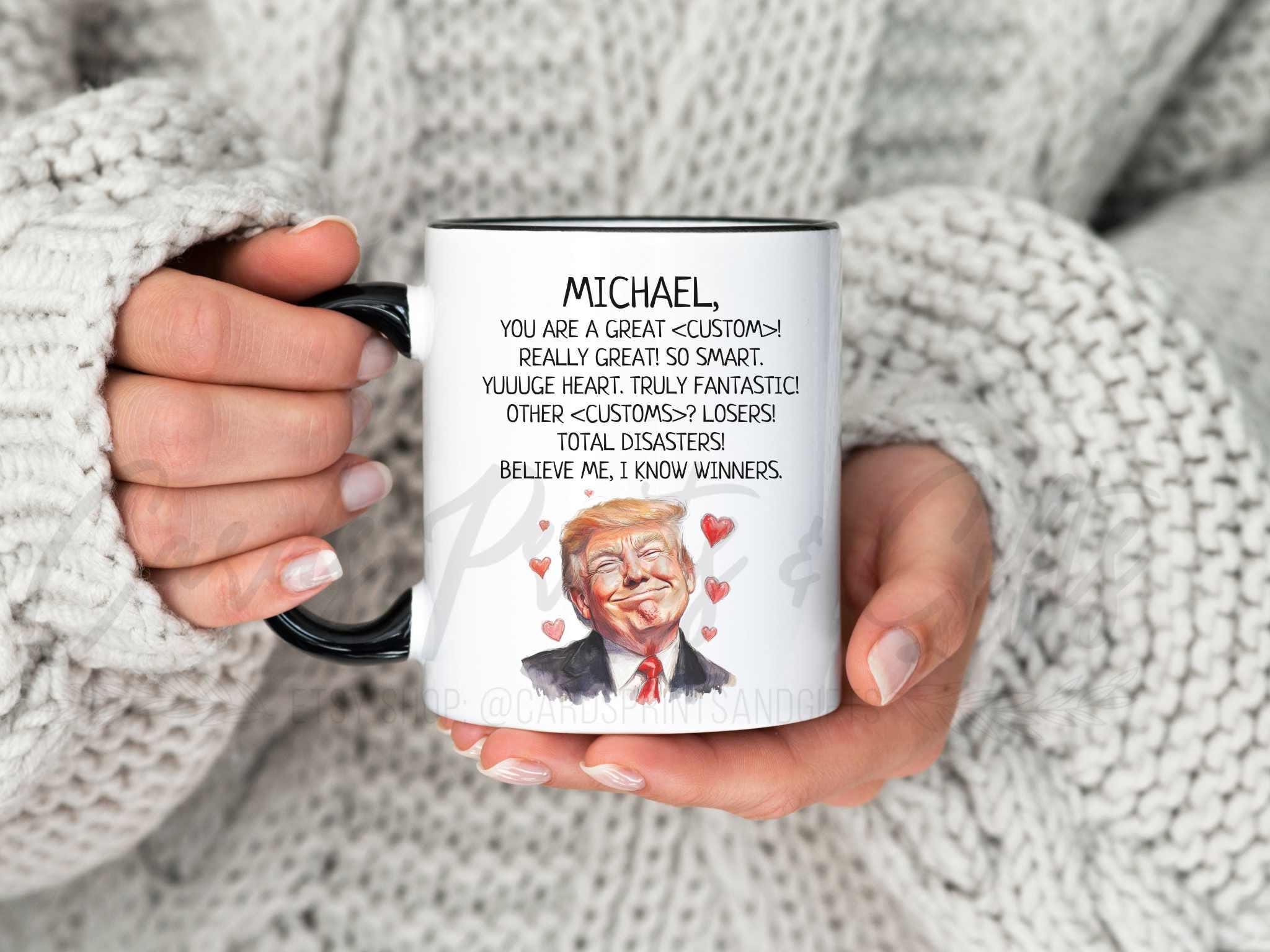 Funny Trump Custom Word Coffee Mug, President Donald Trump 47 Themed ...