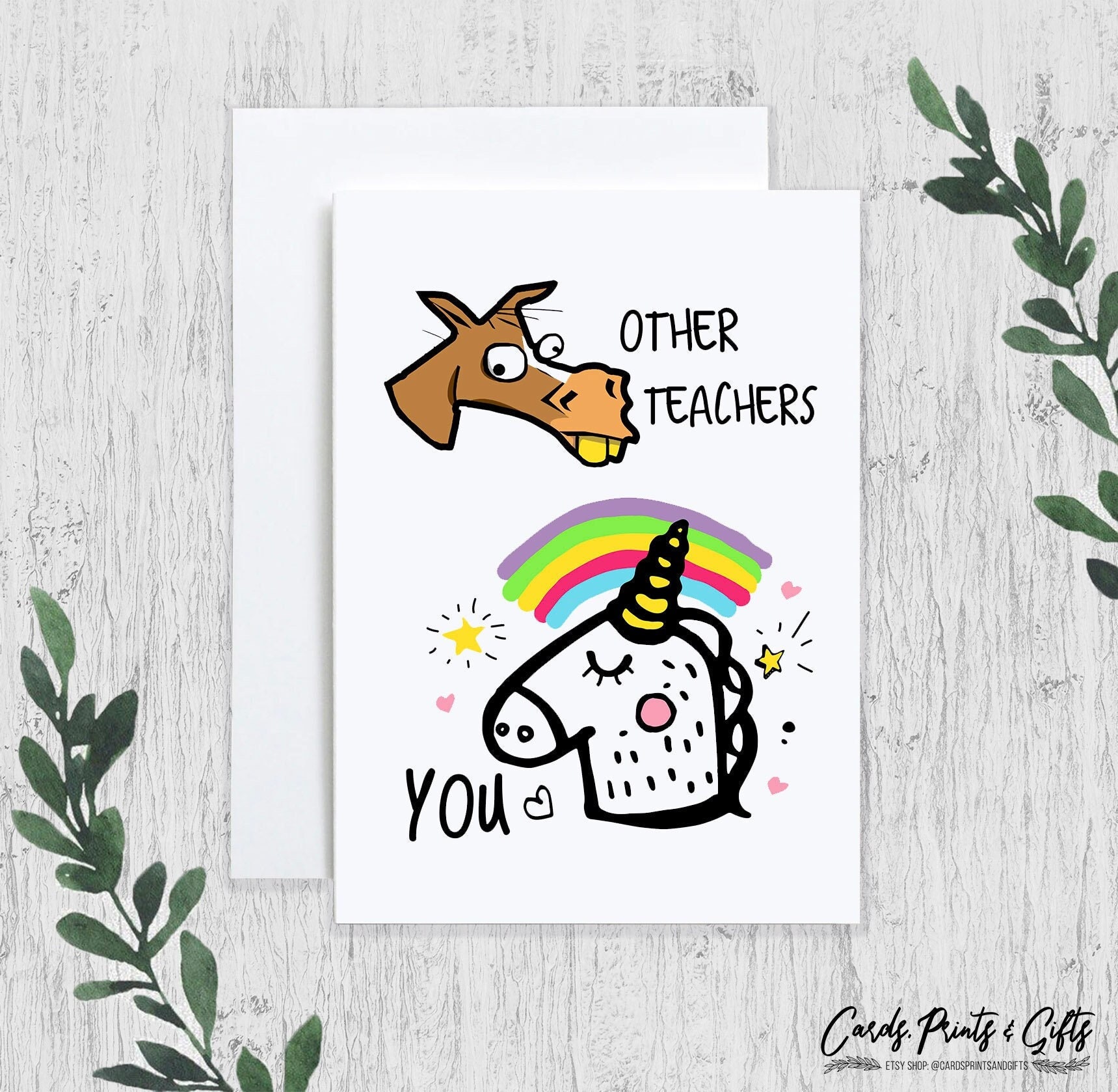 Funny Teacher Appreciation Card Funny Teacher Birthday Cards - Etsy