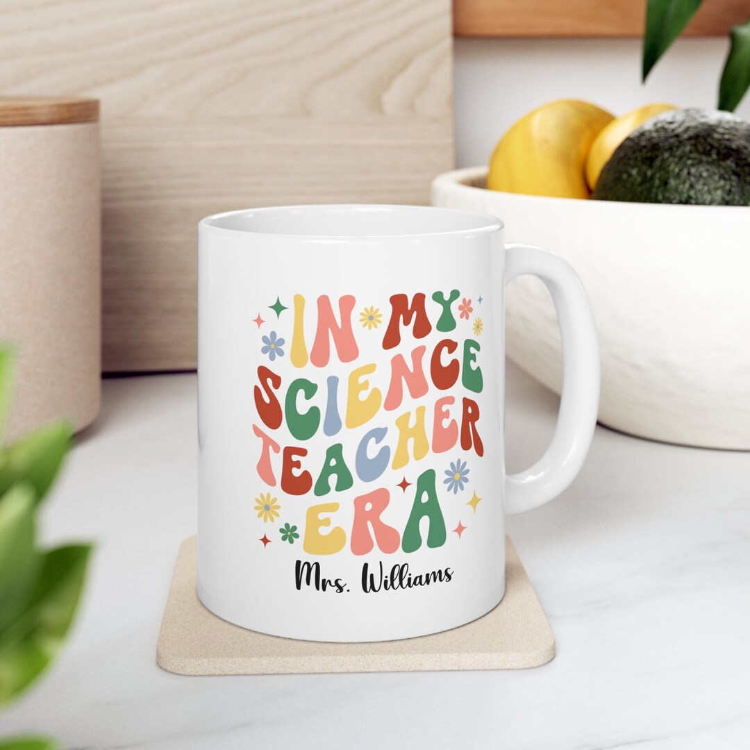 Personalized in My Science Teacher Era Mug Custom Name Gift - Etsy