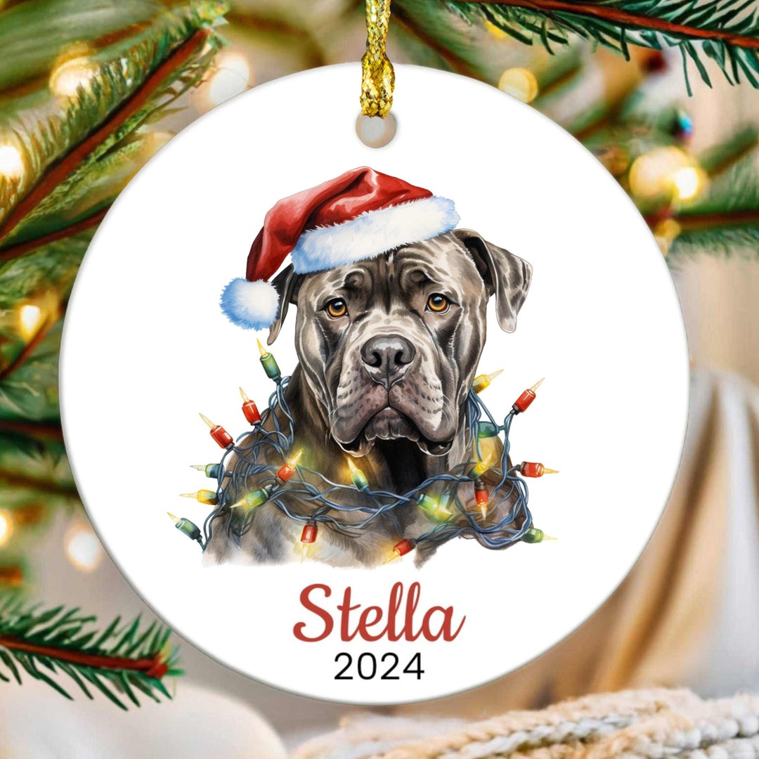 Personalized Cane Corso Dog Ornament 2024, Custom Dog Ornament, Gift ...