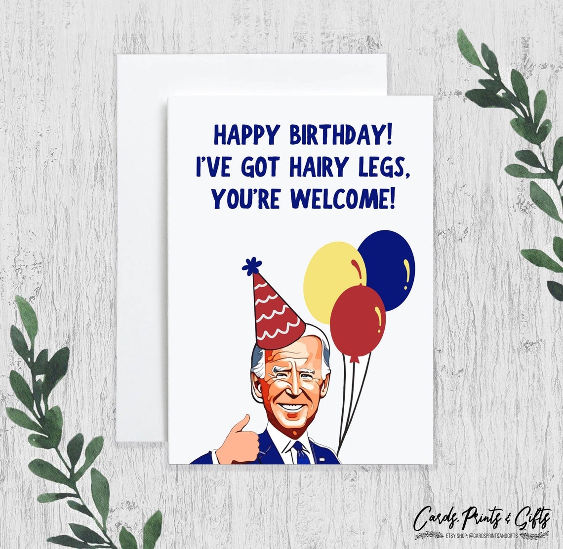 Funny Joe Biden Birthday Card Funny Birthday Card for Him - Etsy