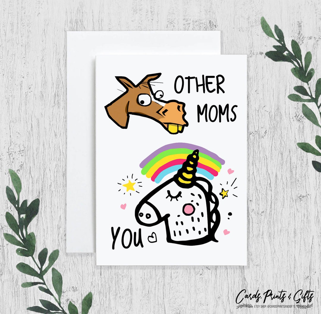 Funny Mothers Day Card, Funny Gift for Mom, Birthday Card for Mom ...