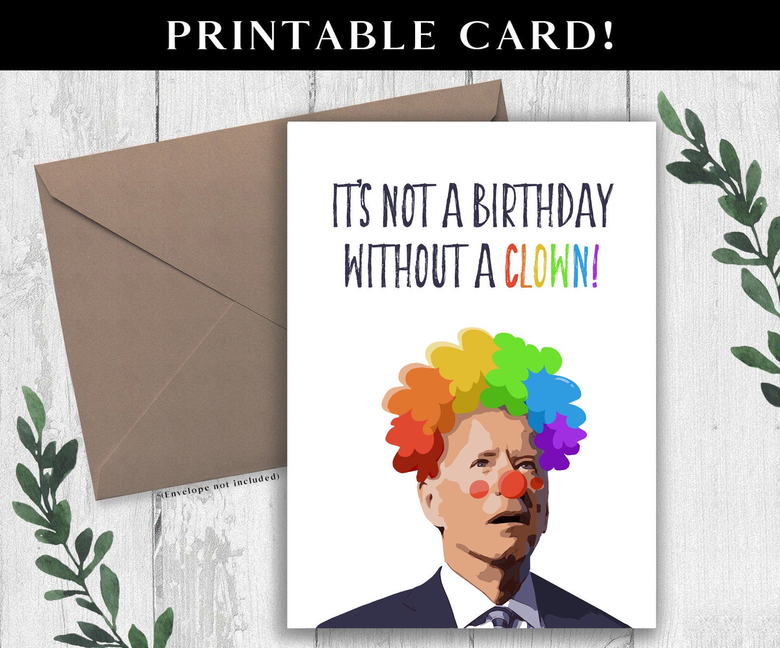 Printable Funny Joe Biden Birthday Card. Funny Birthday Card. - Etsy