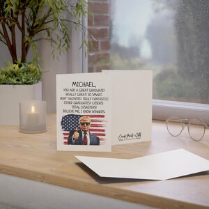 Personalized Trump Graduation Card, Funny Birthday Card for Graduate ...