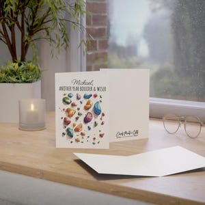 Personalized Rock Climbing Birthday Card, Funny Bouldering Bday Card ...