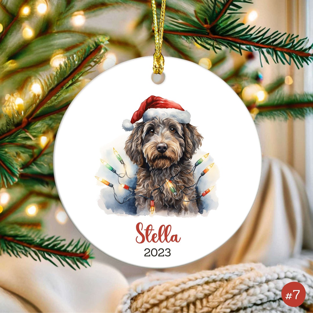 Personalized Australian Labradoodle Ornament Cafe, Custom Dog Ornament ...