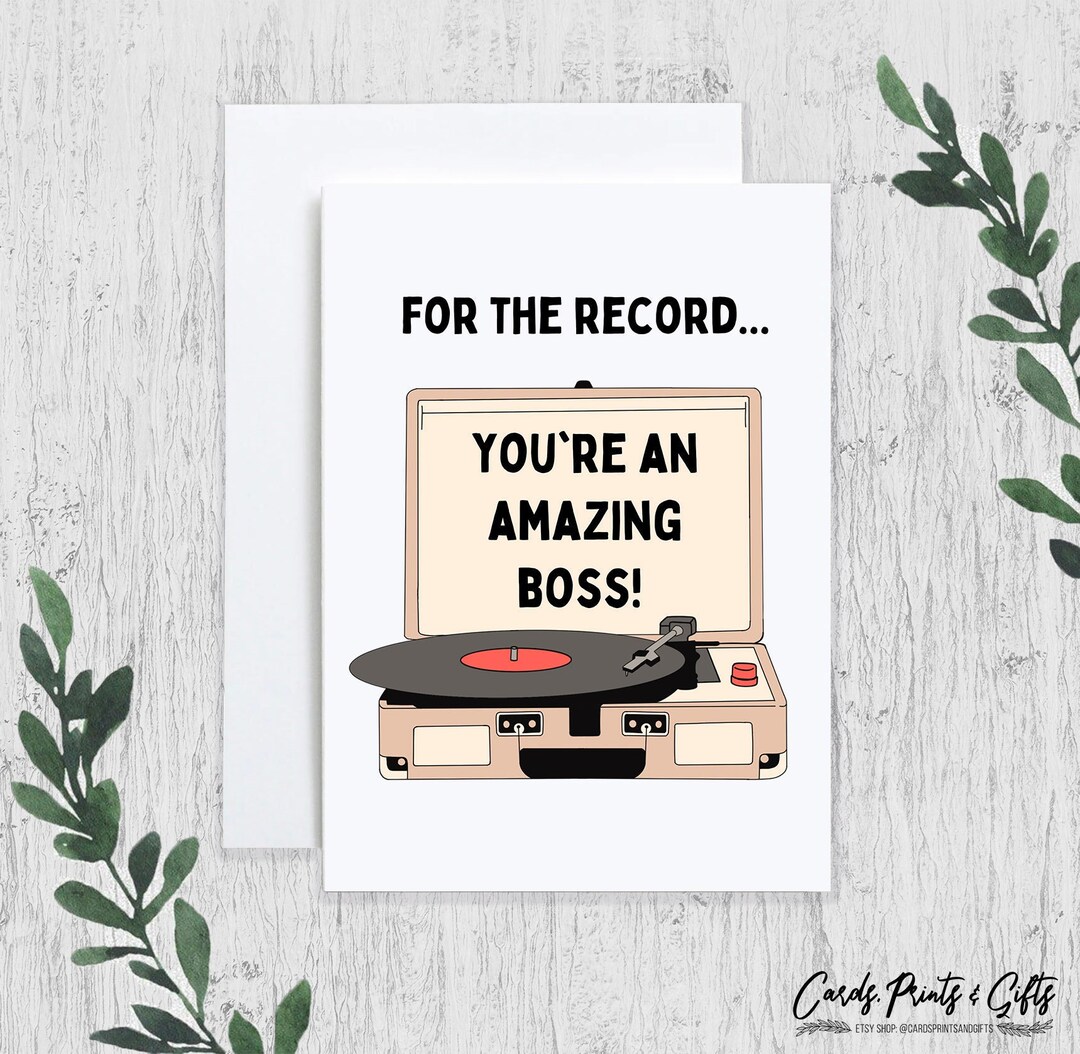 Funny Boss Card, Boss Birthday Card, Funny Boss Gift, Boss Birthday ...