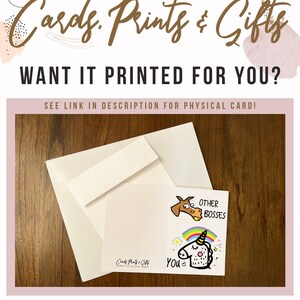 DIGITAL DOWNLOAD Funny Boss Card, Boss Birthday Card, Funny Boss Gift ...