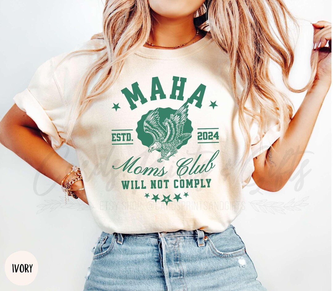 Comfort Colors® MAHA Moms Club Shirt, Make America Healthy Again, Trump ...