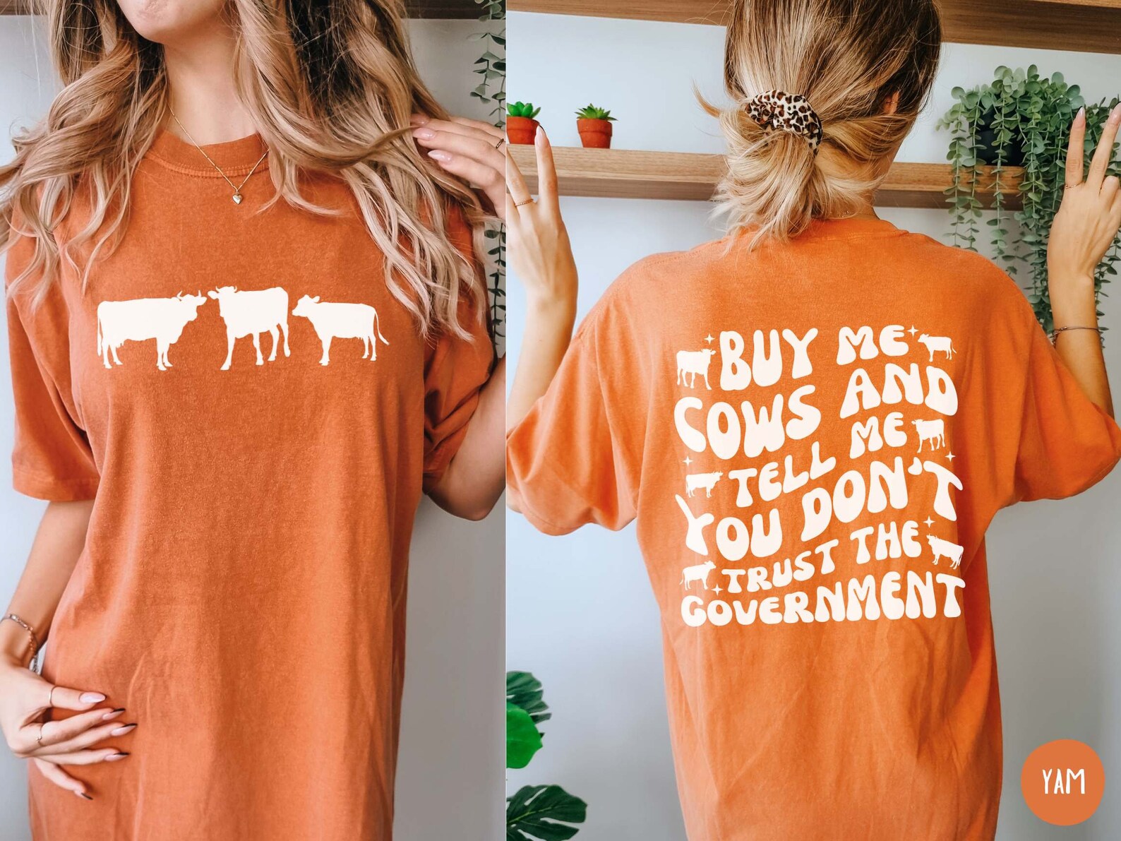 Comfort Colors® Homestead Cow Front and Back Shirt, Cow Lover Tshirt ...