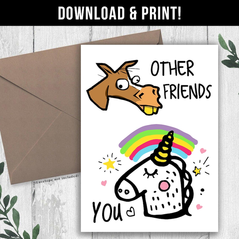 Funny Friend Card - Etsy