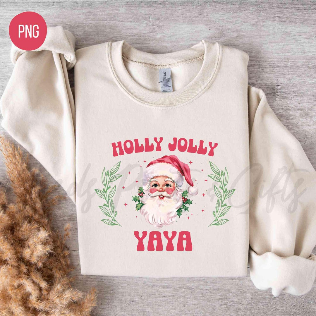 DIGITAL DOWNLOAD Santa's Favorite Yaya Christmas PNG, Trendy Holiday ...