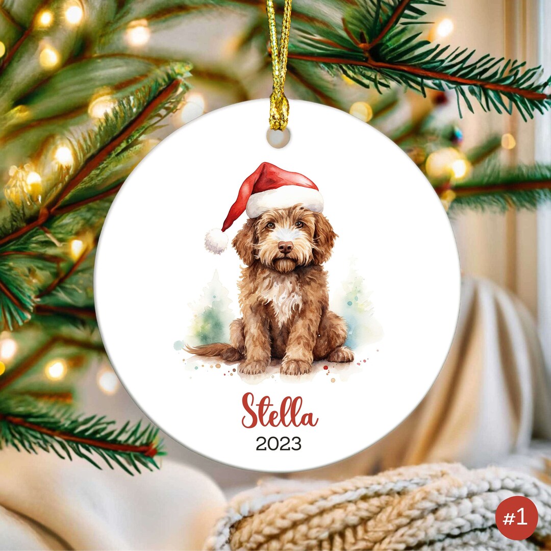 Personalized Australian Labradoodle Ornament, Custom Dog Ornament, Gift ...