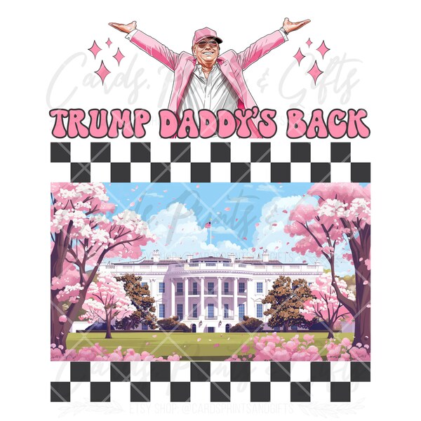 Trump Pink Daddys Home 2024 - Etsy