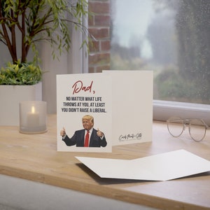 Funny Trump Dad Card, Funny Fathers Day Card, Funny Birthday Card for ...