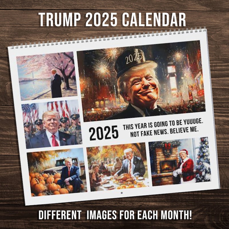 Trump 2025 Wall Calendar - Etsy