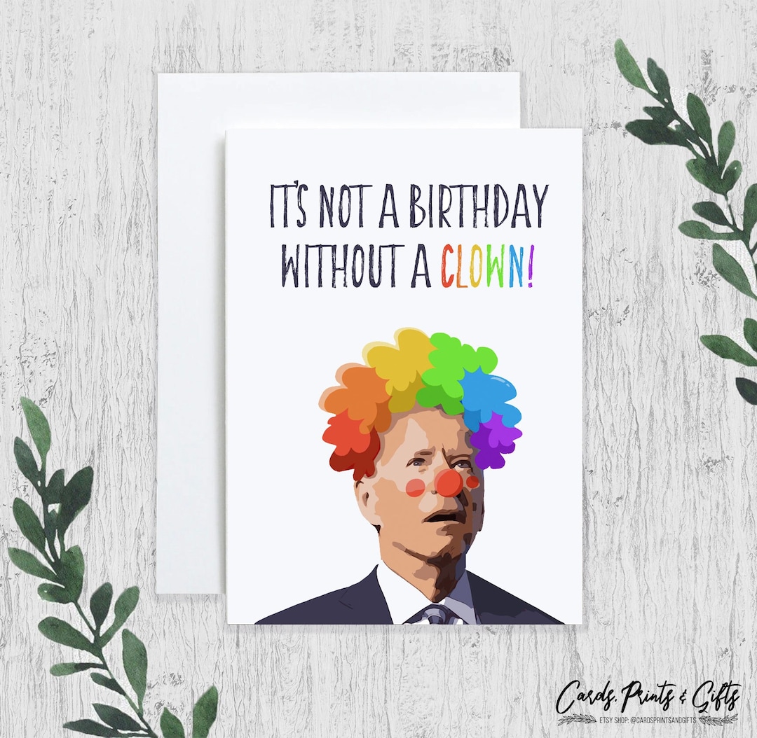 Funny Joe Biden Birthday Card, Funny Birthday Card for Him, Husband ...