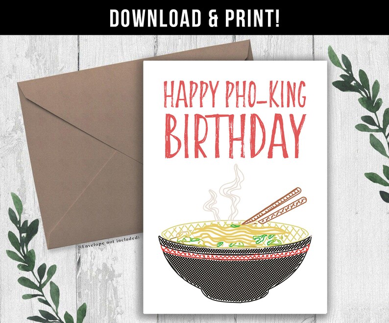 DIGITAL DOWNLOAD Funny Happy Birthday Card. Pho Card. Funny - Etsy ...
