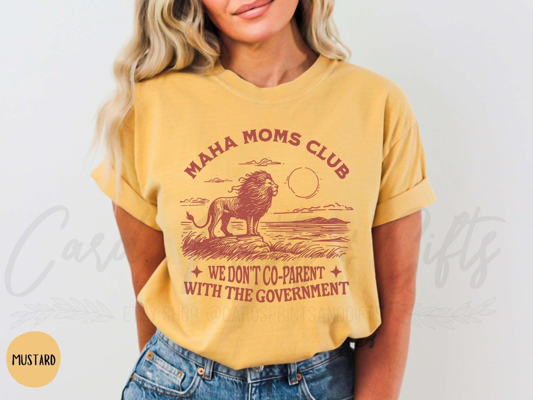 Comfort Colors® MAHA Moms Club Shirt, Make America Healthy Again, Trump ...