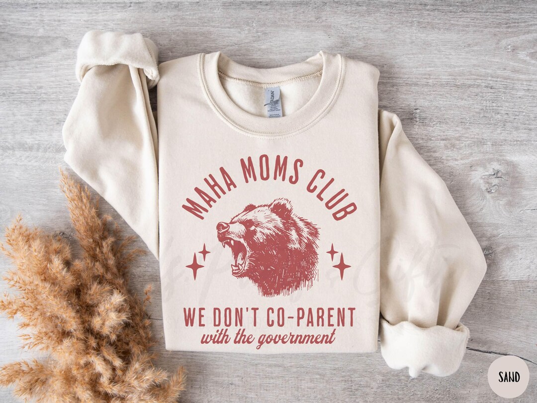 MAHA Moms Club Sweatshirt, Make America Healthy Again Sweatshirt, Trump ...