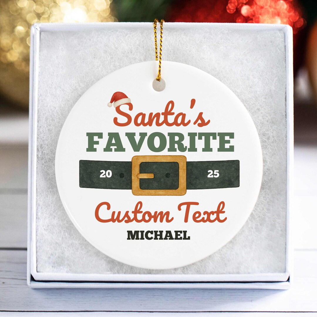 Personalized Custom Occupation Christmas Gift, Santa's Favorite Worker ...