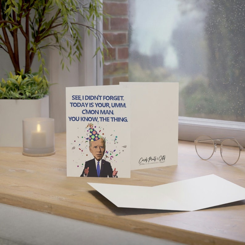 Funny Joe Biden Birthday Card Hilarious Bday Card for Him - Etsy