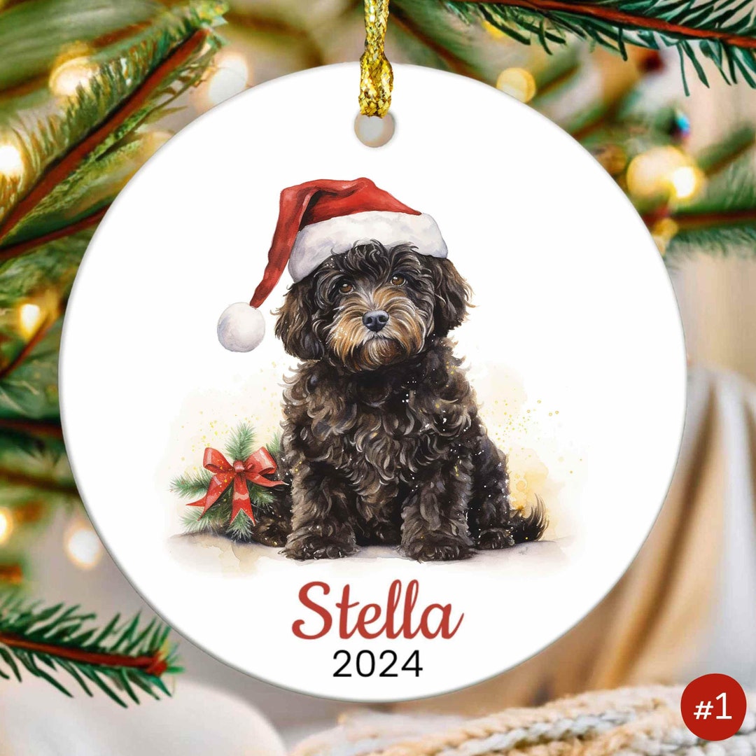 Personalized Cockapoo Dog Ornament 2024, Custom Dog Name, Christmas ...