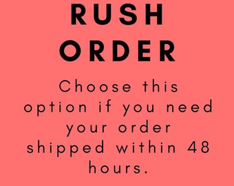 Rush Order - Etsy