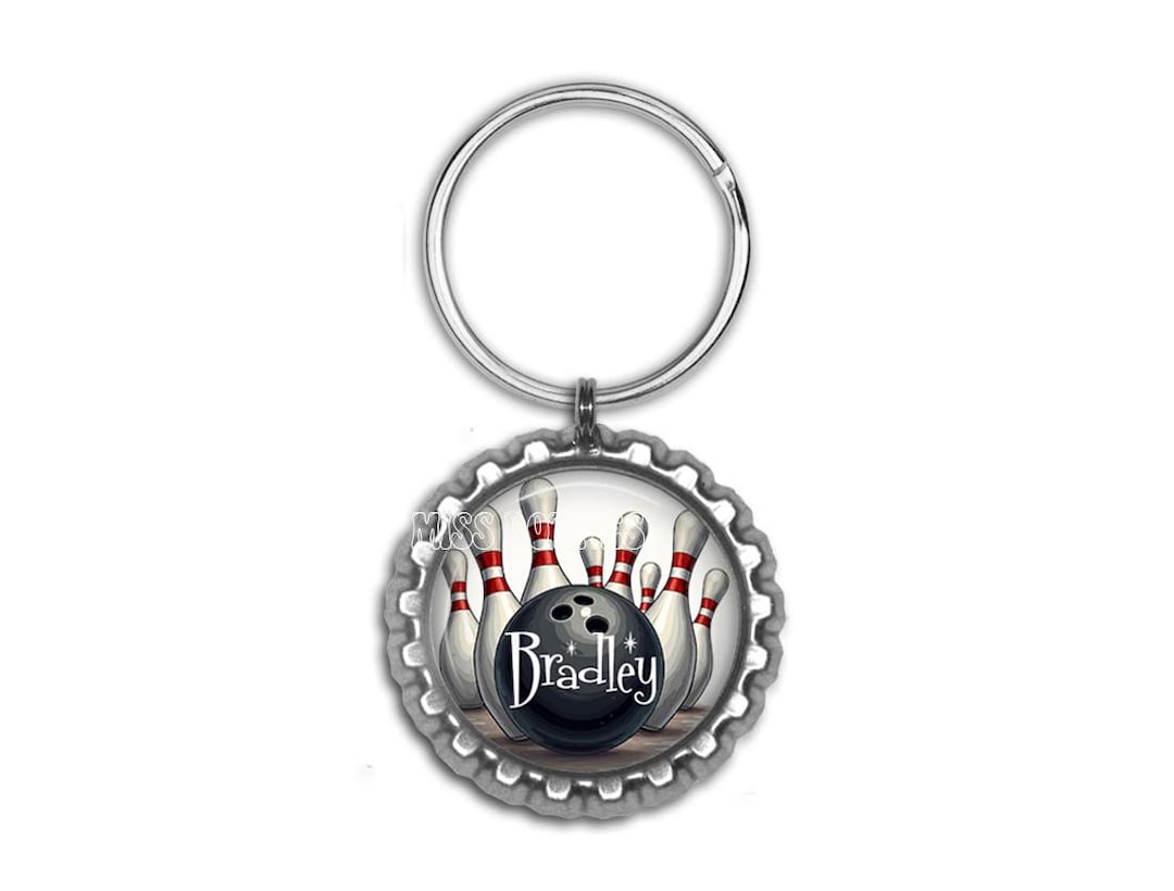 Key Ring, Key Fob, Bowling Key Ring, Bowling Key Fob, Bowling, Sports ...